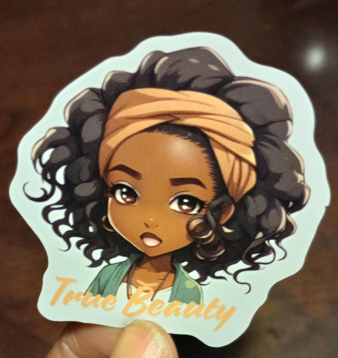 Stickers African American Woman True Beauty, Black Woman Sticker ...