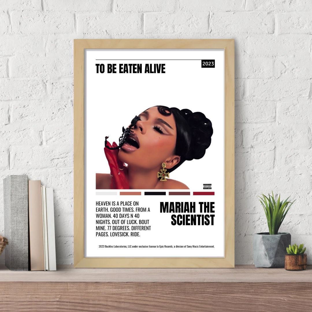 MARIAH THE SCIENTIST to Be Eaten Alive Minimalist Album Poster ...
