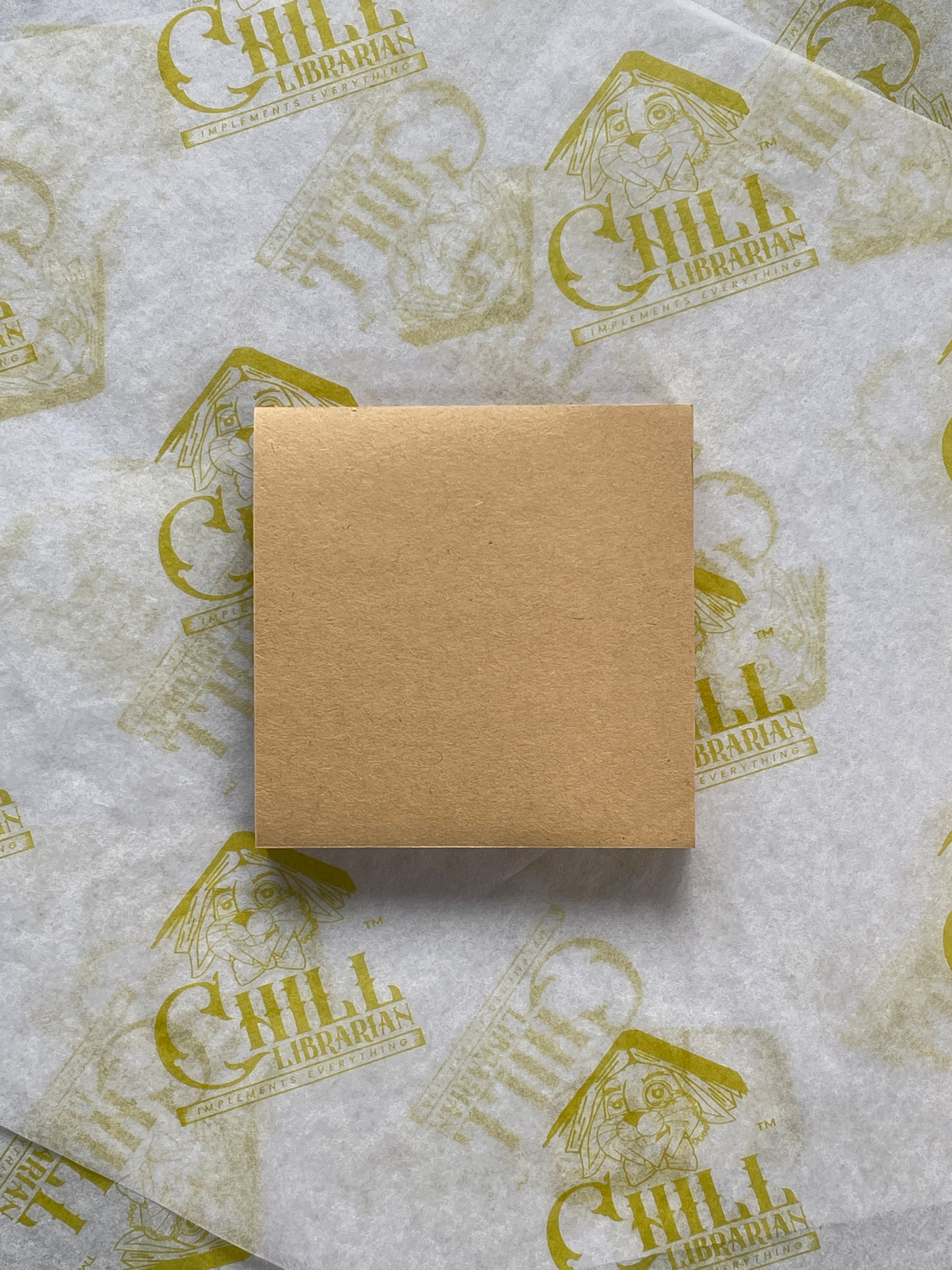 Brown Sticky Notes Set | 3x80 Sheet Kraft Paper Sticky Notes | Plain ...