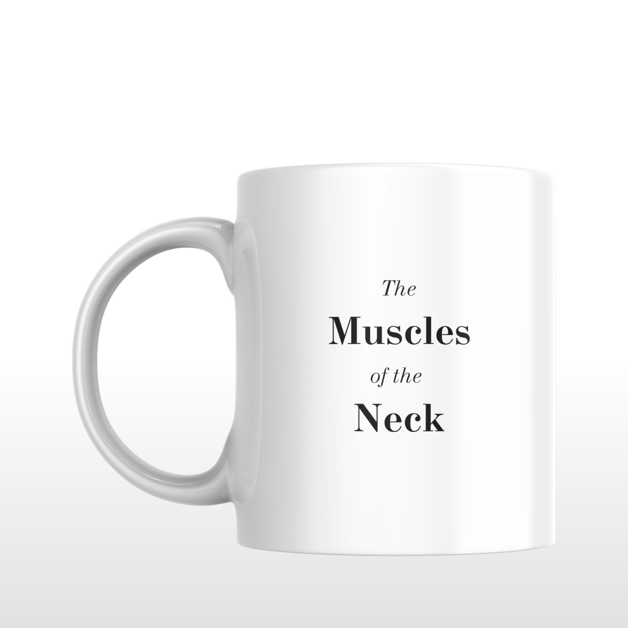 Gray's Anatomy Mug Muscles of the Neck 11oz 325ml Mug for Medical ...