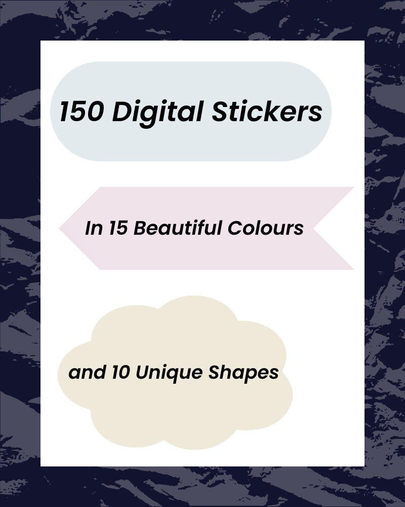 Digital Pastel Coloured Sticky Notes | Perfect for Students Using Ipad ...