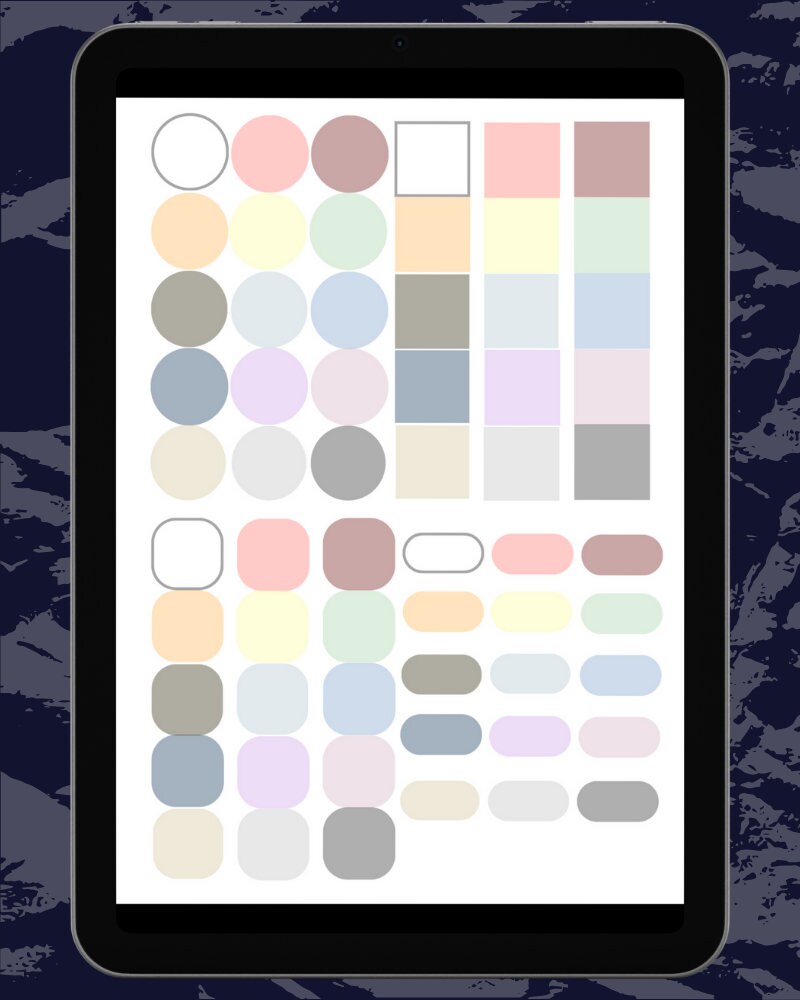 Digital Pastel Coloured Sticky Notes | Perfect for Students Using Ipad ...