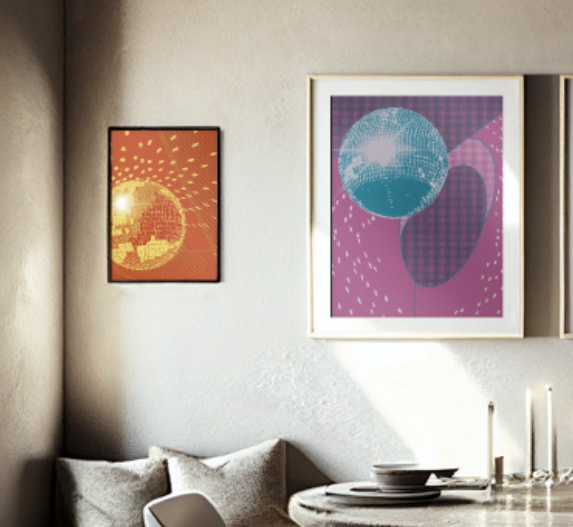 Mirror Ball Original Poster Print Various Sizes - Etsy
