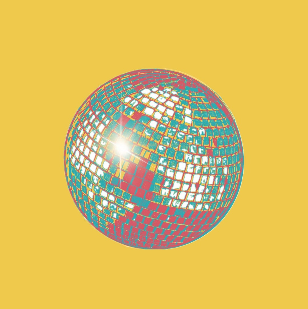 Mirror Ball Vinyl Stickers 2 Pack - Etsy