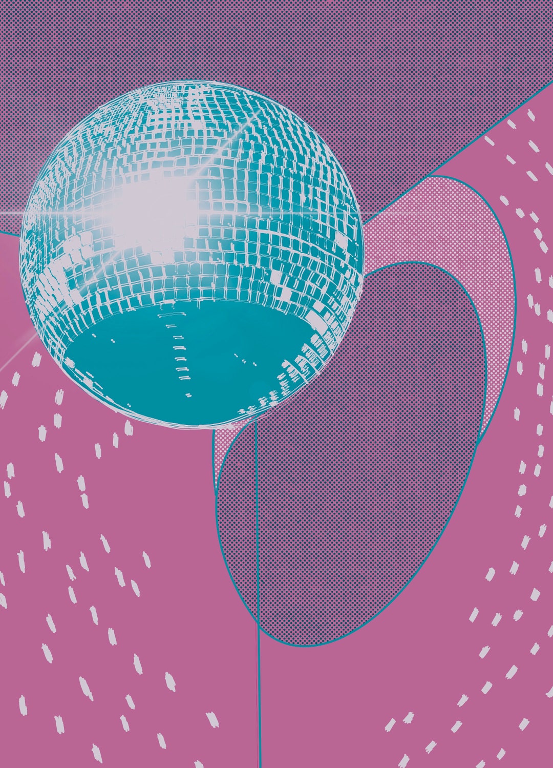 Mirror Ball Original Poster Print Various Sizes - Etsy