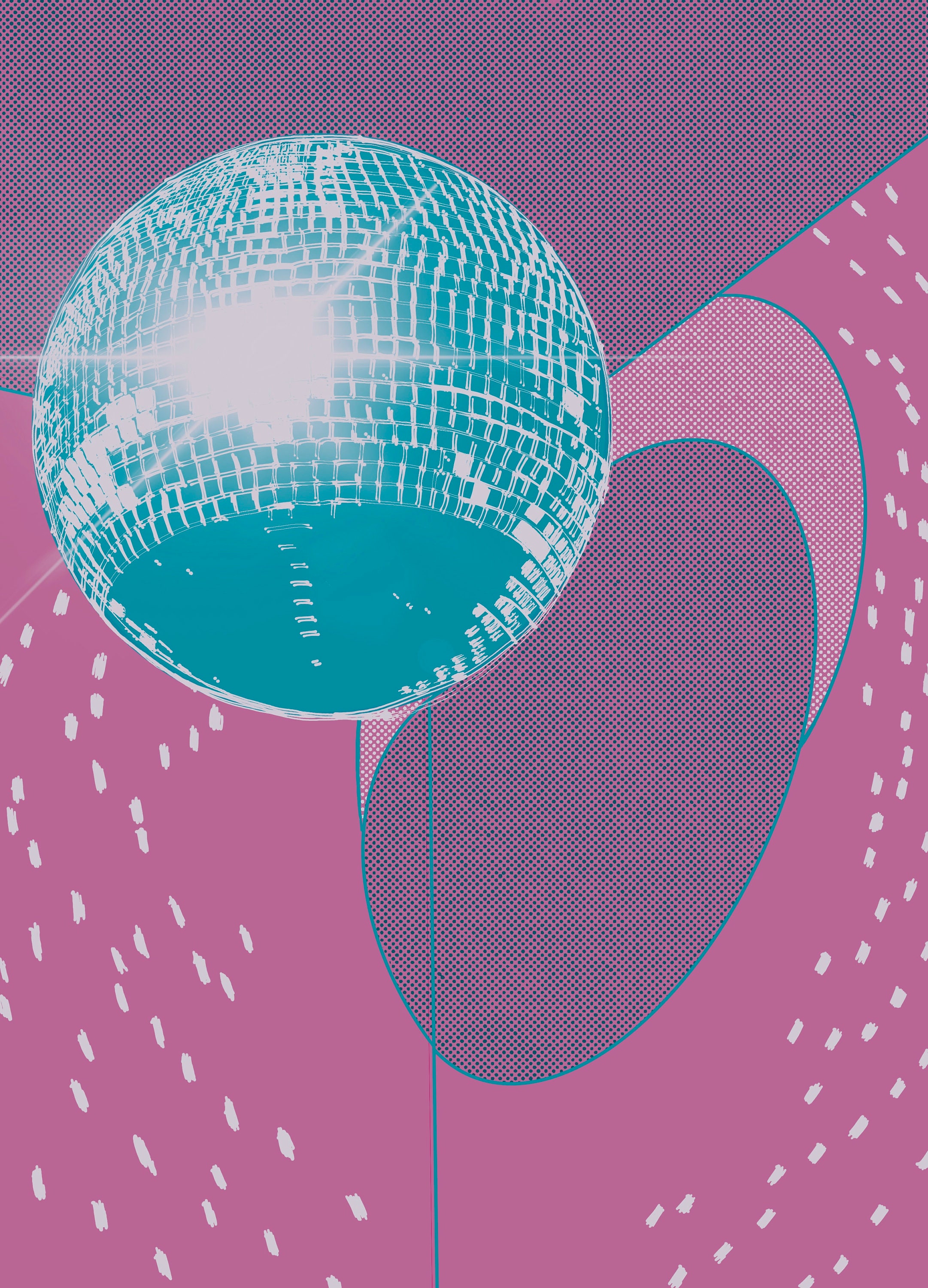 Mirror Ball Original Poster Print Various Sizes - Etsy