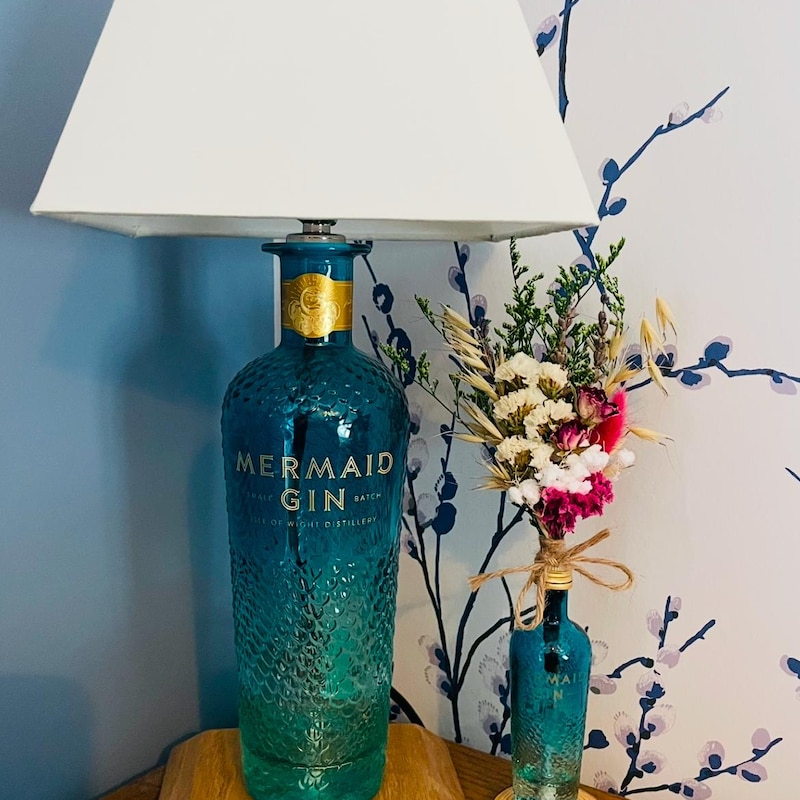 Gin Bottle Lamp - Etsy UK