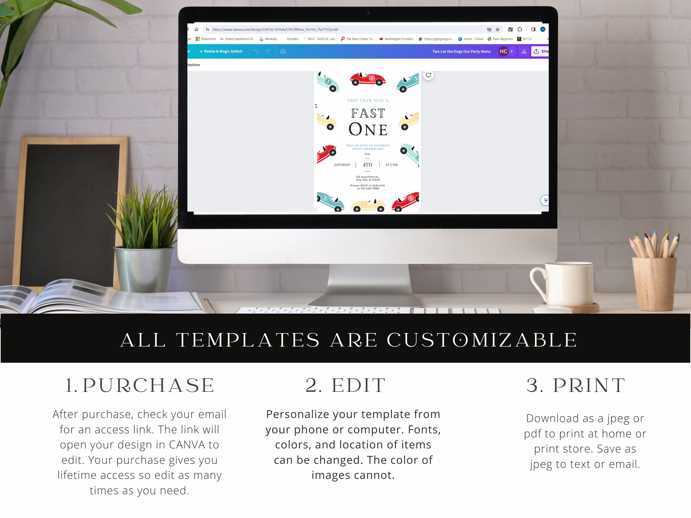 Editable Airplane Birthday Sign Bundle, Time Flies First Birthday, Two ...