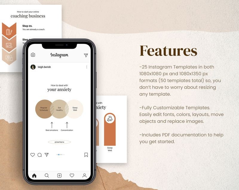 Infographics Instagram Posts - Etsy