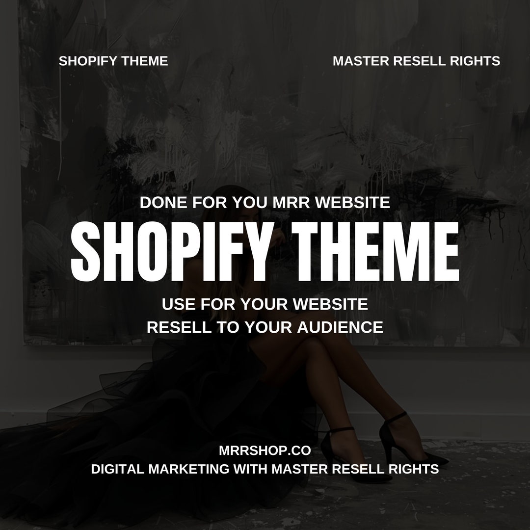 Shopify Website Theme With Master Resell Rights MRR PLR Done for You ...