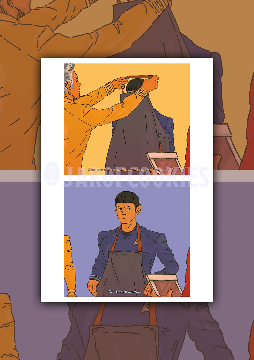 Apron Spock Star Trek Strange New Worlds Print - Etsy