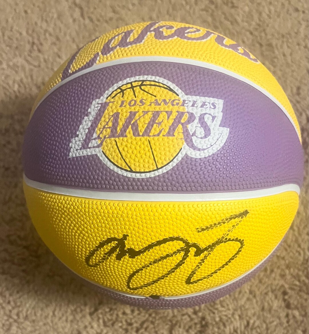 Lebron James Signed Lakers Logo Signed Mini Basketball With COA - Etsy