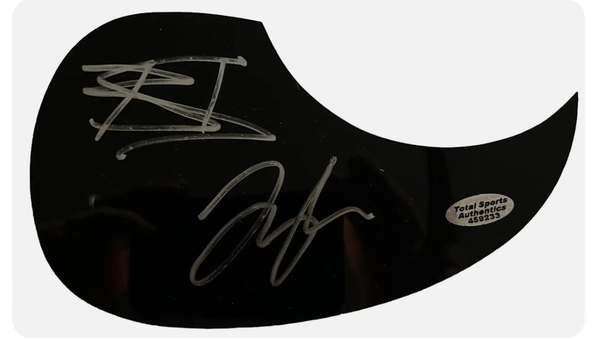 Florida Georgia Line Brian Kelly & Tyler Hubbard Signed Guitar Pick ...