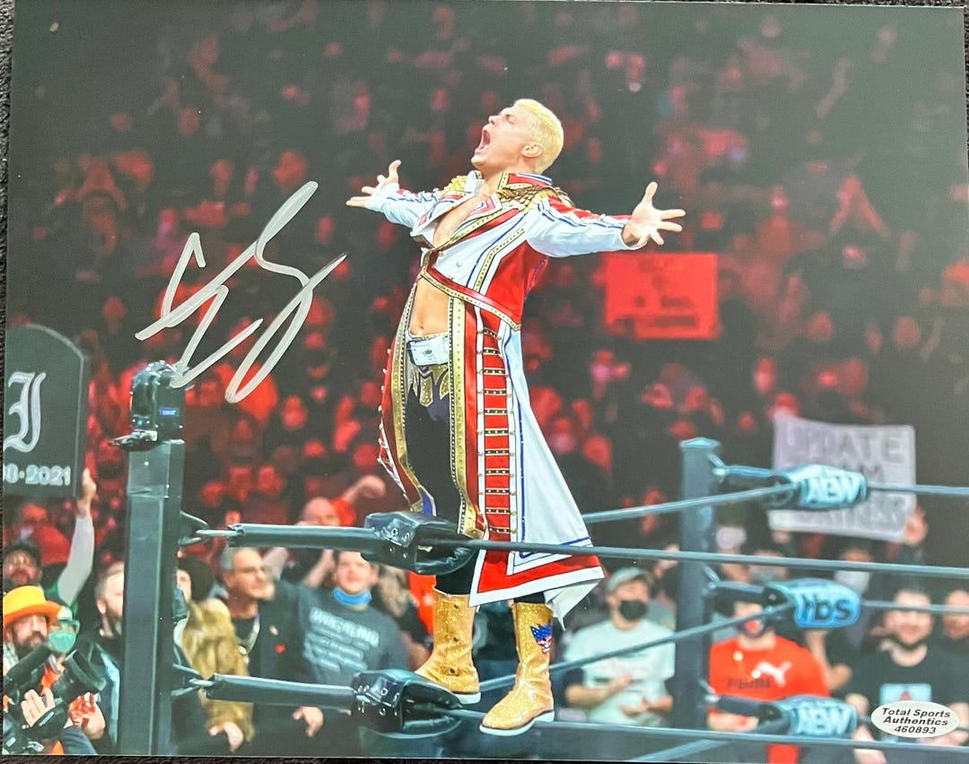 Cody Rhodes Signed Photo With COA - Etsy