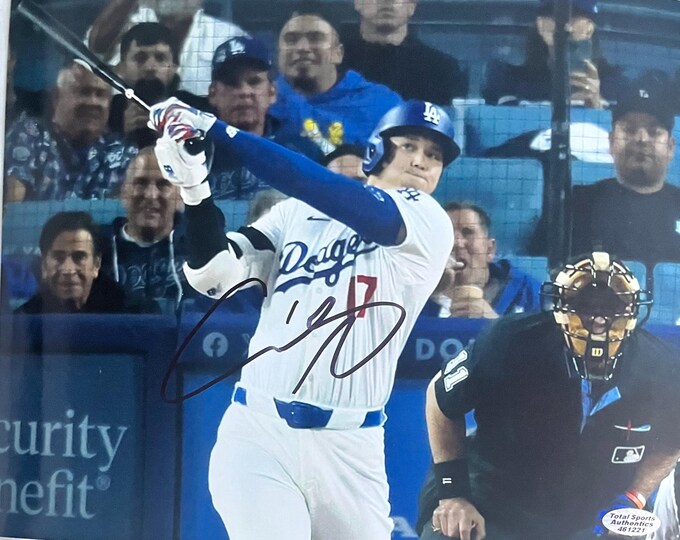 Shohei Ohtani Signed LA Dodgers Photo With COA - Etsy