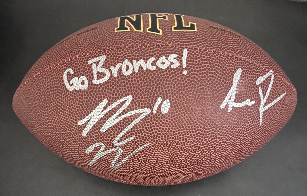 Bo Nix and Sean Payton Denver Broncos Autographed Football With COA - Etsy