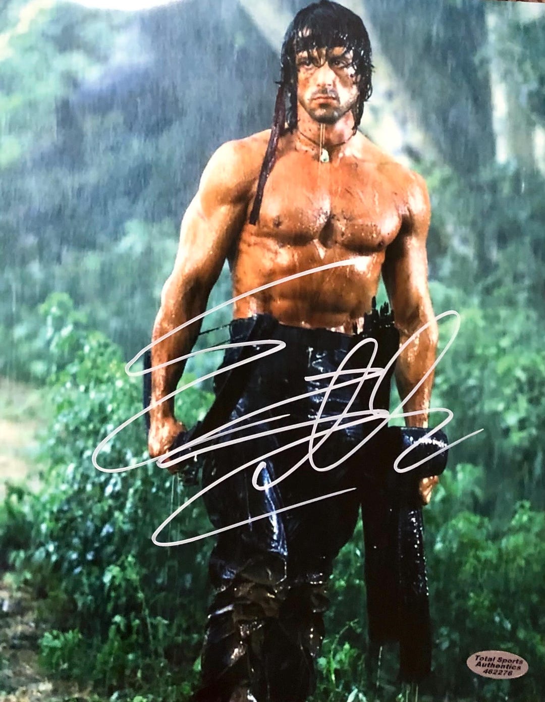 Sylvester Stallone Signed “rambo” Photo With COA - Etsy