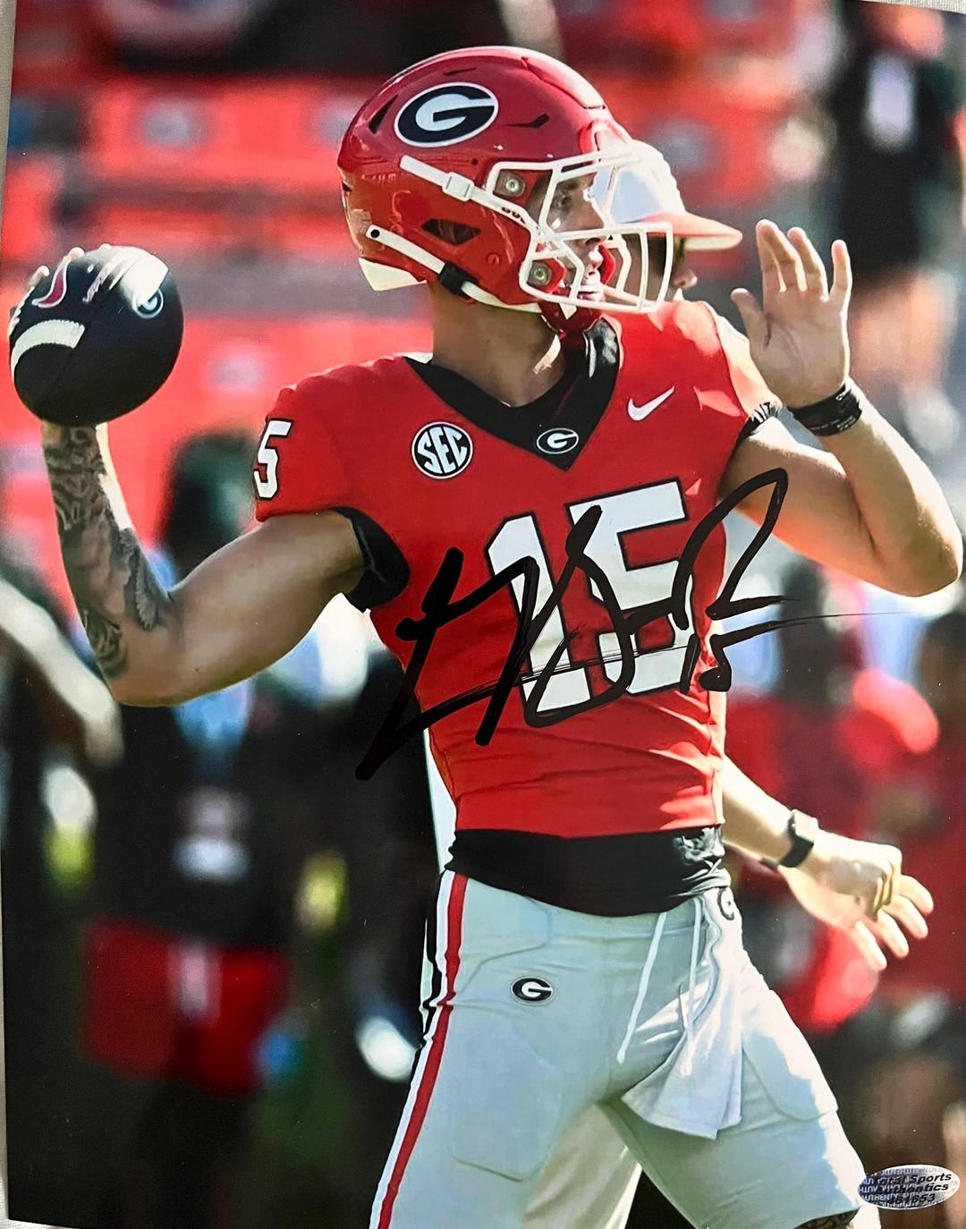 Carson Beck Signed Georgia Bulldogs Photo With COA - Etsy