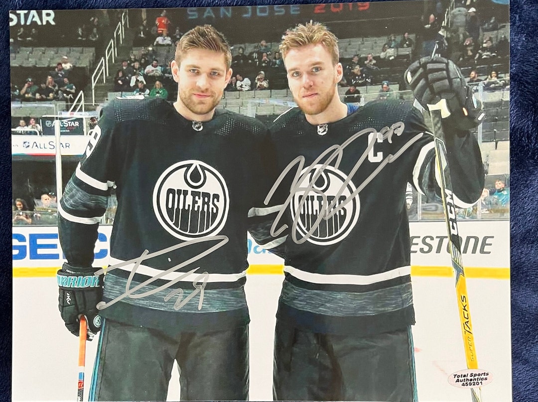 Connor Mcdavid & Leon Draisaill Signed Photo With COA Card - Etsy