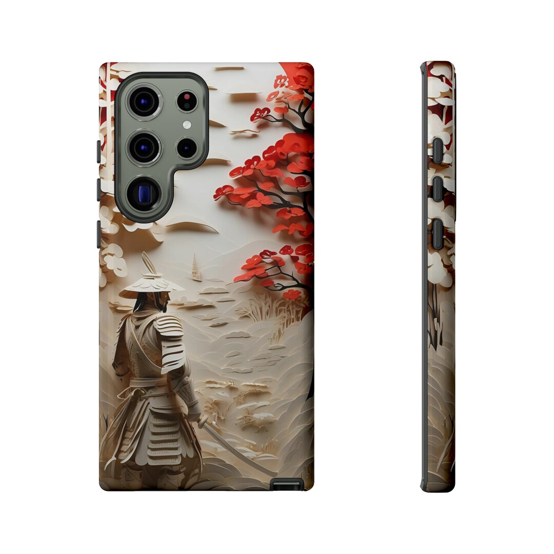 Samurai Papercraft Tough Phone Case: Iphone, Galaxy, Pixel - Etsy