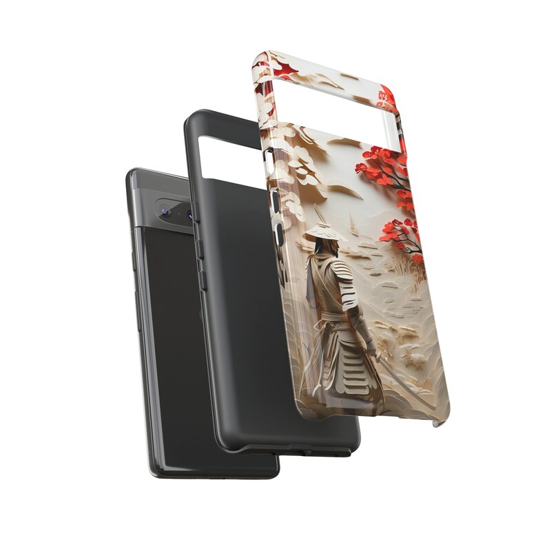 Samurai Papercraft Tough Phone Case: Iphone, Galaxy, Pixel - Etsy