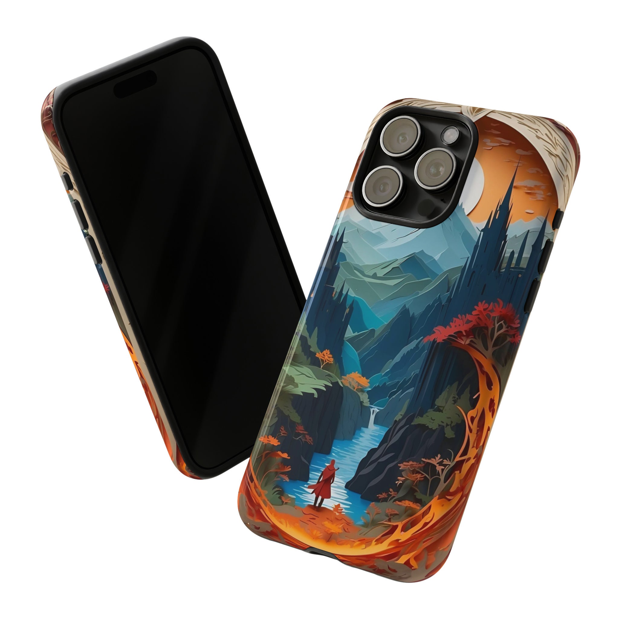 Medieval Castle Papercraft Tough Phone Case - Etsy