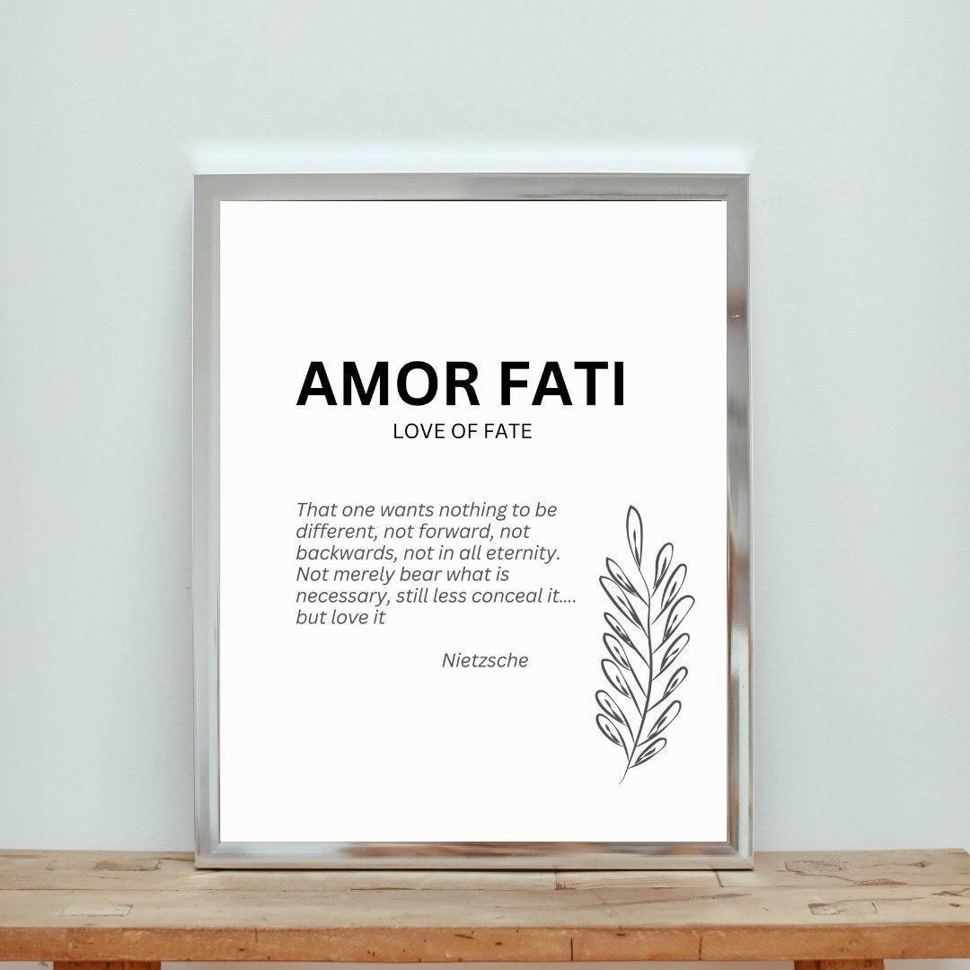 Amor Fati Definition, Minimalist Decor, Therapy Office Decor ...