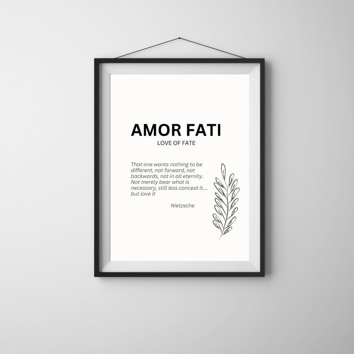 Amor Fati Definition, Minimalist Decor, Therapy Office Decor ...