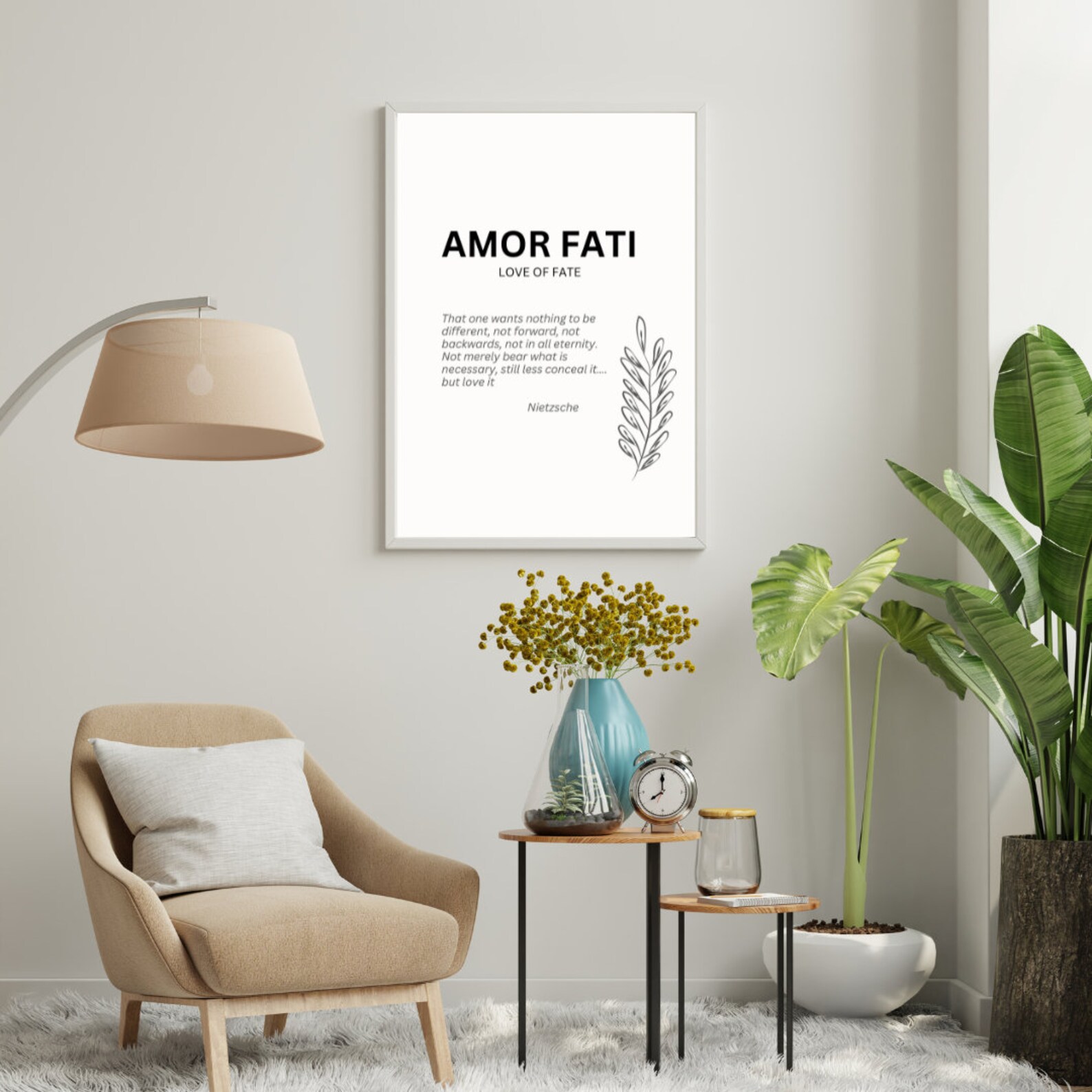 Amor Fati Definition, Minimalist Decor, Therapy Office Decor ...
