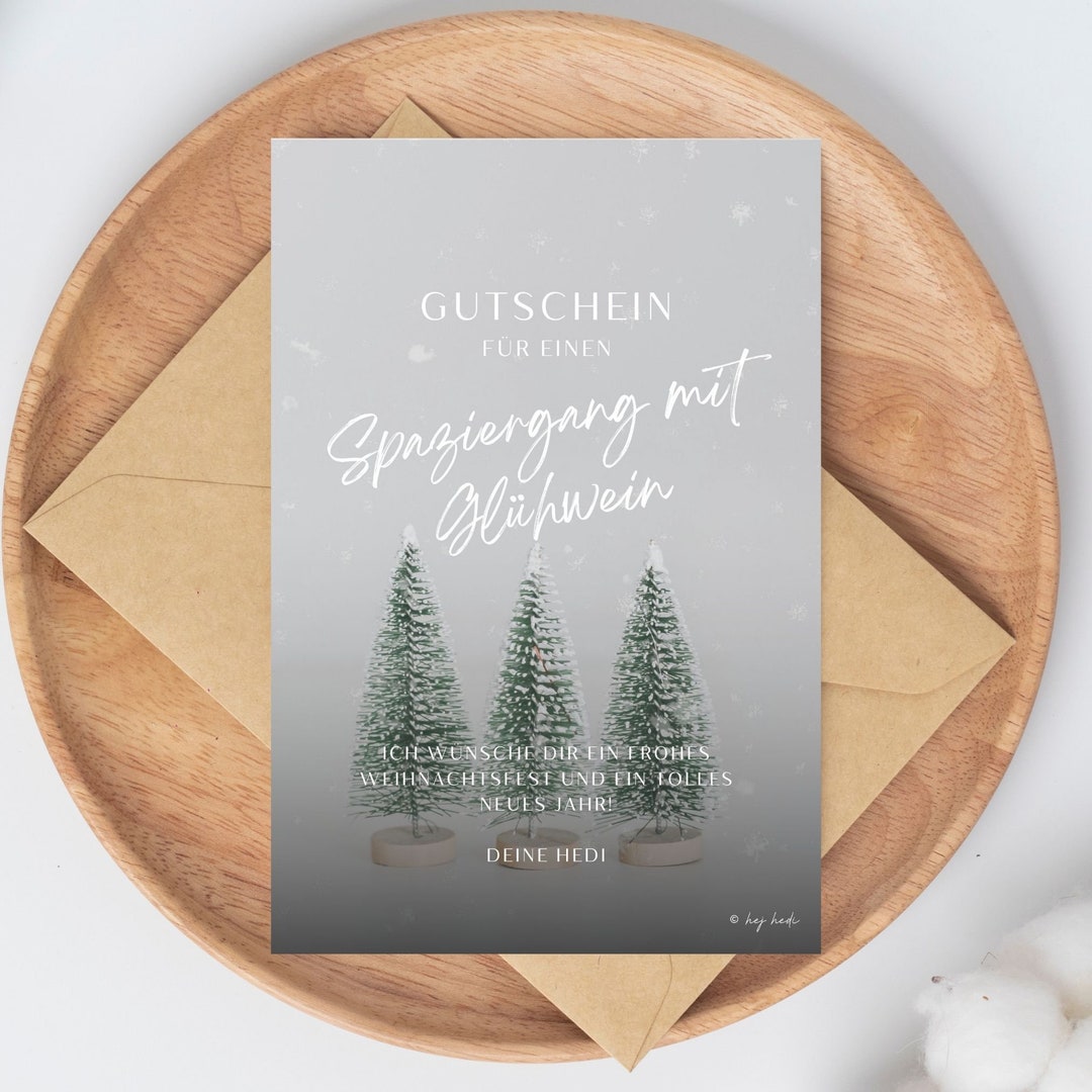 Voucher for Shared Time I Voucher Template Christmas I Design Your Own ...