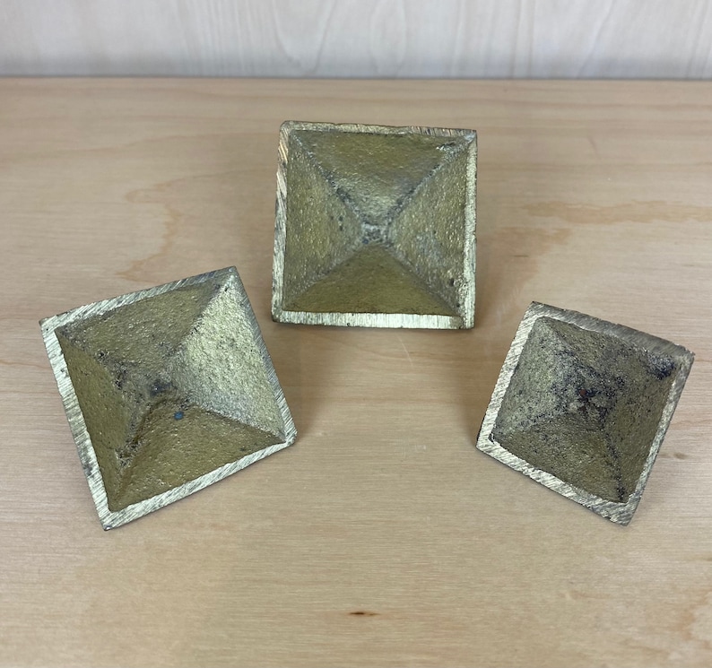 Set of 3 Vintage Stacking Gold Brass Egyptian Pyramids Pyramids of Giza ...