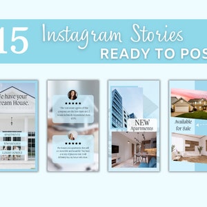 Real Estate Instagram Post Templates, Ready to Post, Instagram Stories ...