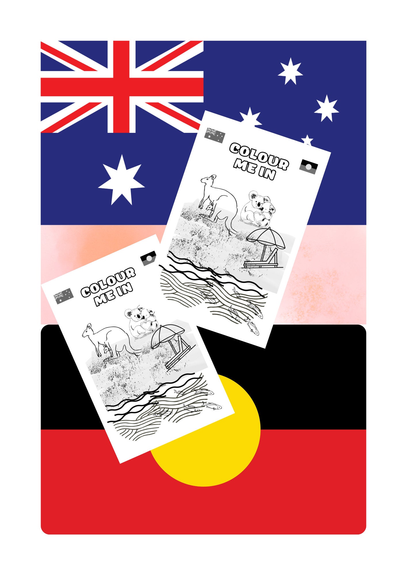 Australia Day Colouring, Kids Colouring, Australia Day Printable ...