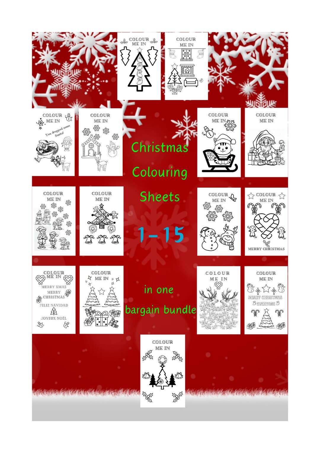 Christmas Bundle, Christmas Printables, Christmas Worksheets, Christmas ...