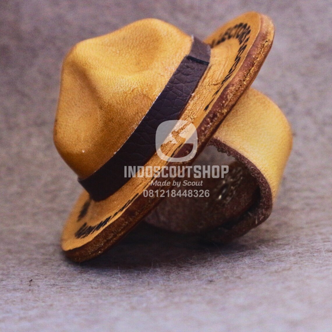 Woggle Neckerchief Slide Scout Hat Leather - Etsy