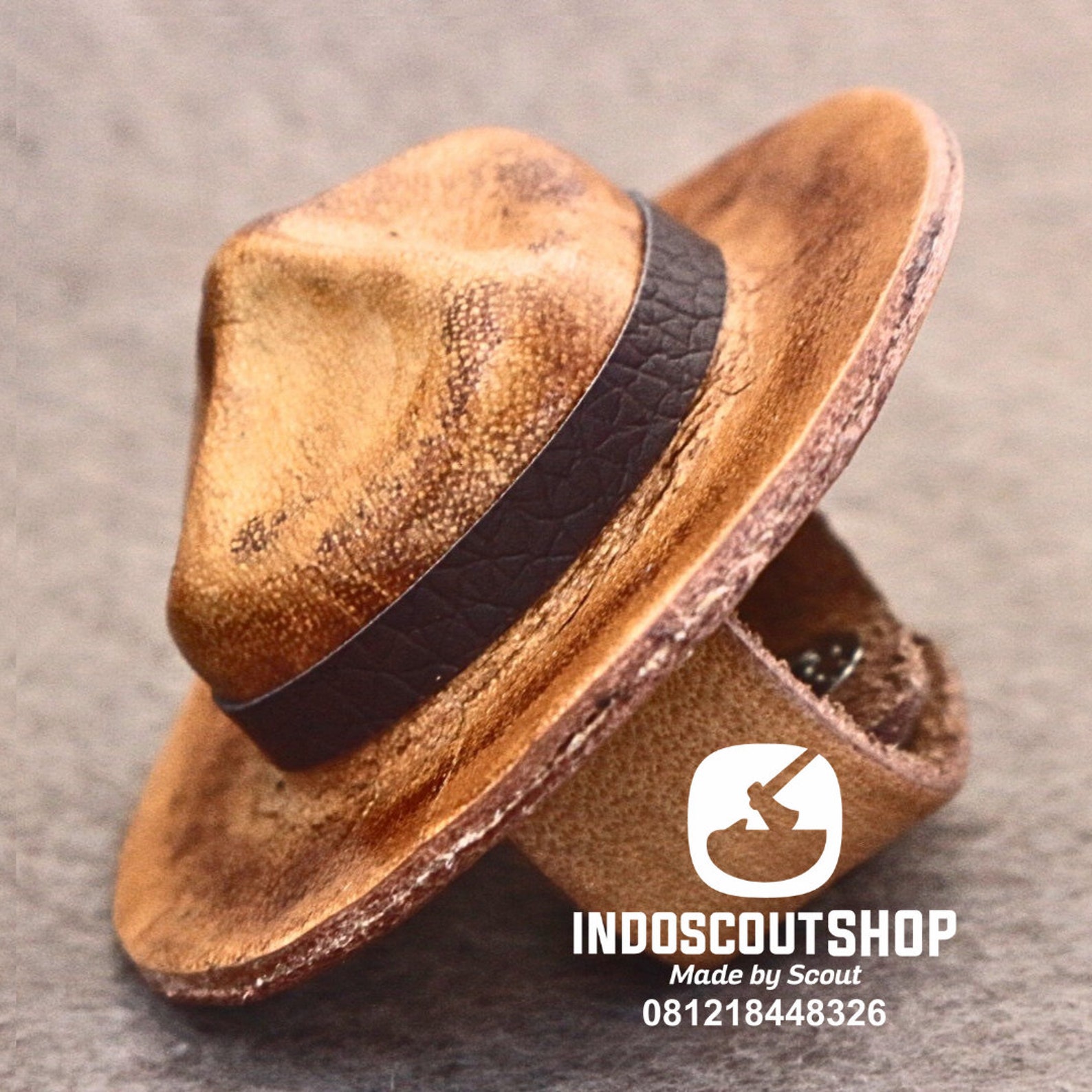 Woggle Neckerchief Slide Scout Hat Leather - Etsy