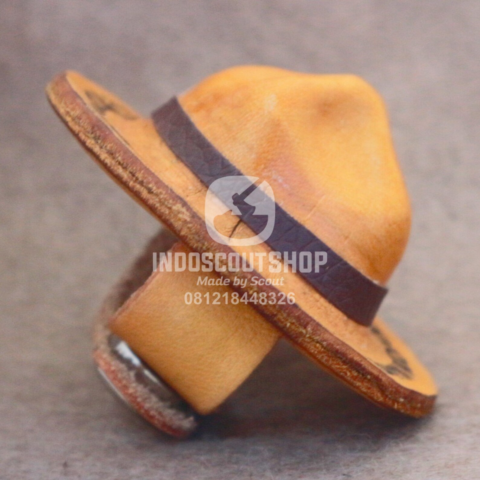 Woggle Neckerchief Slide Scout Hat Leather - Etsy