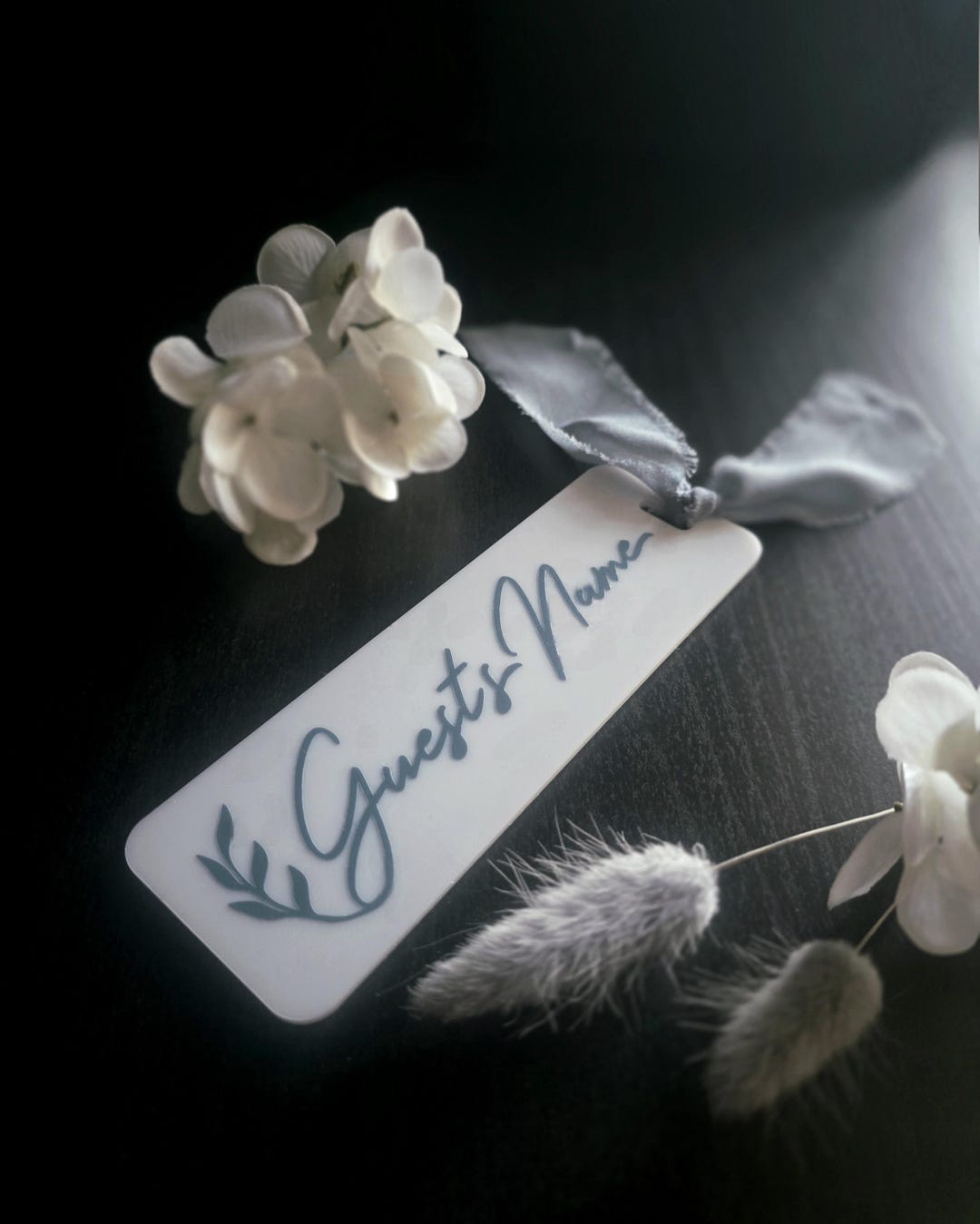 Personalised Bookmark Place Cards: Wood or Acrylic. Wedding Favours - Etsy