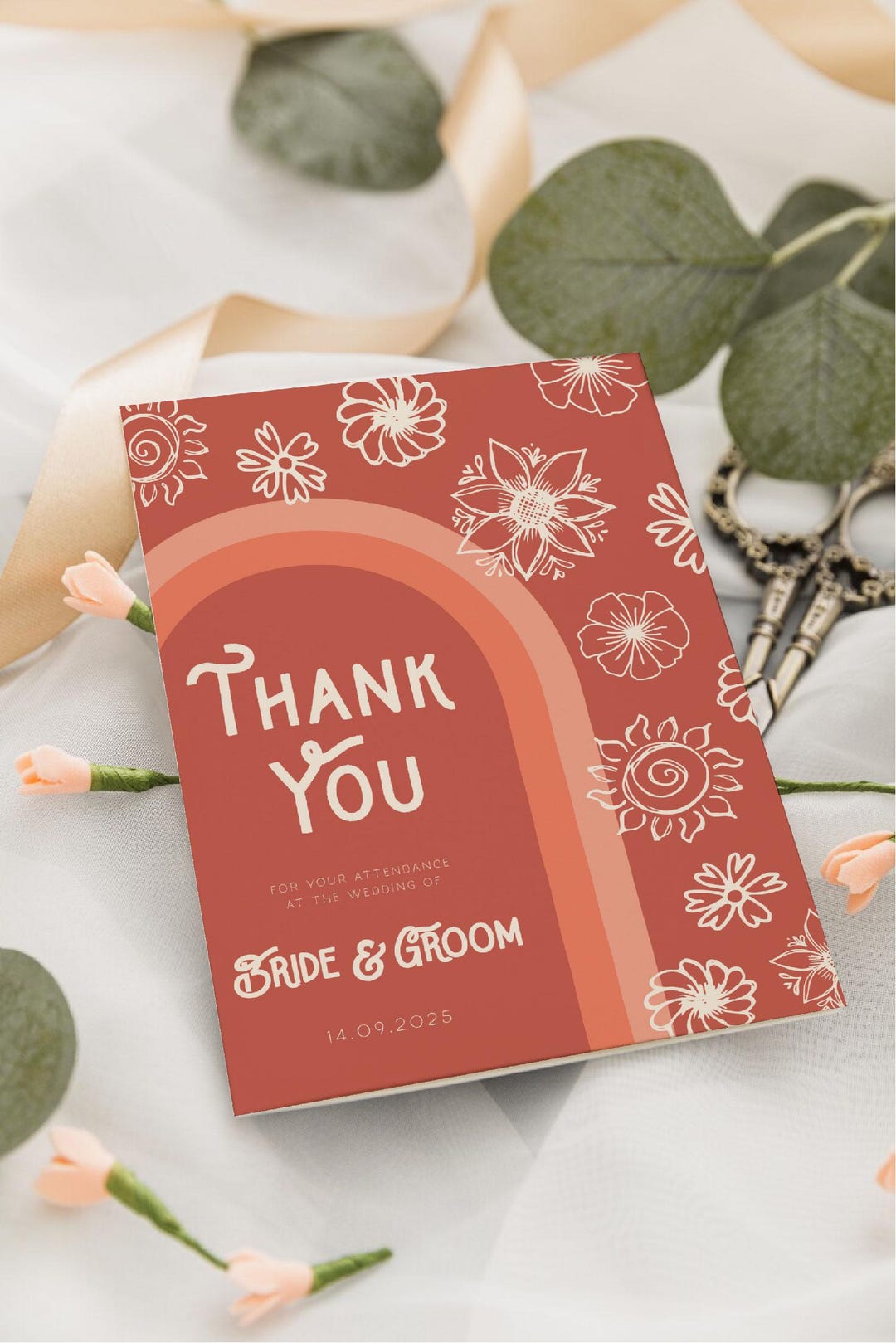 Wedding Thank You Card - Hippie Festival Collection | Wedding ...