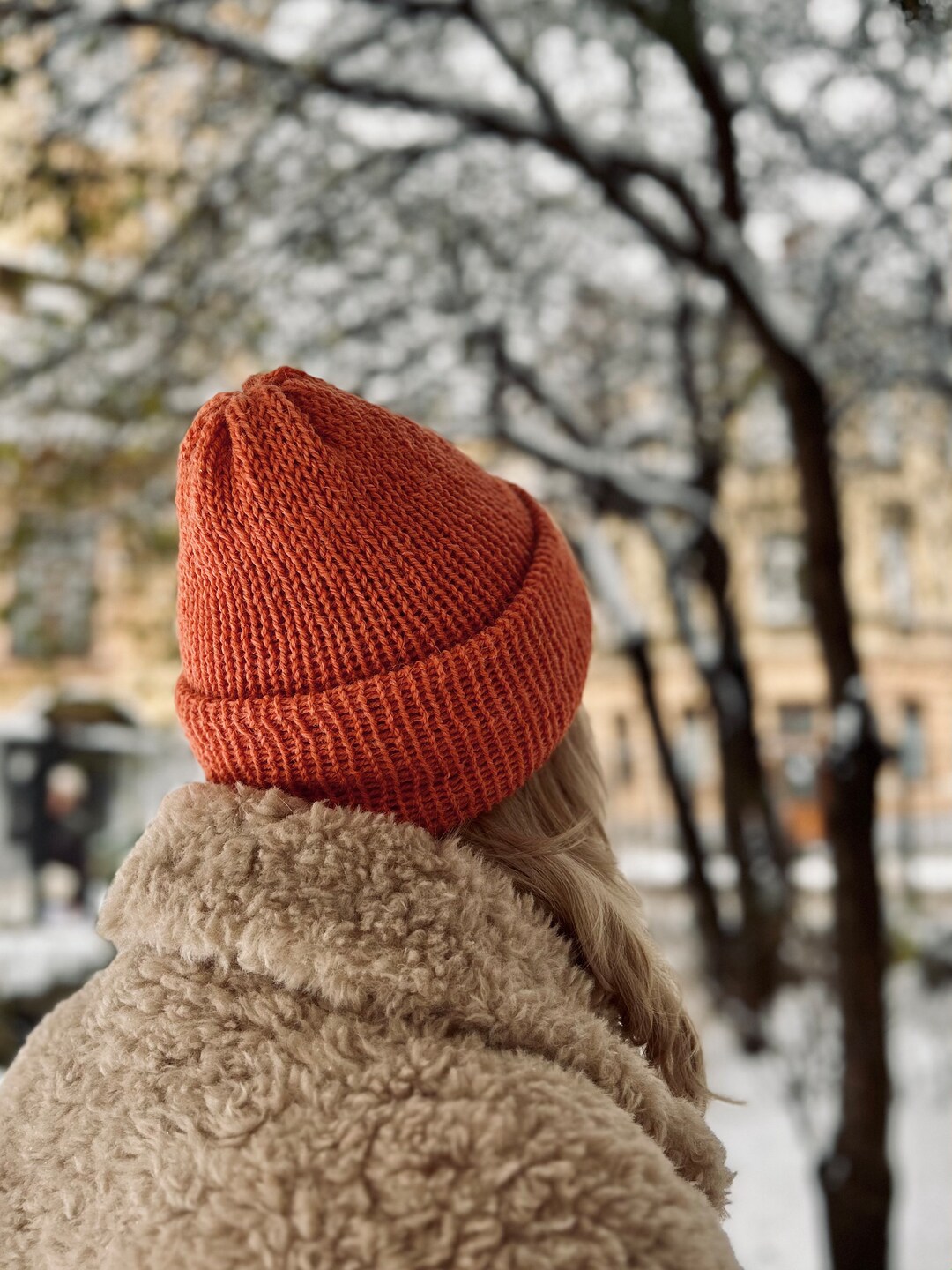 Alpaca MANGO Beanie Double Layered Wool Beanie Unisex - Etsy