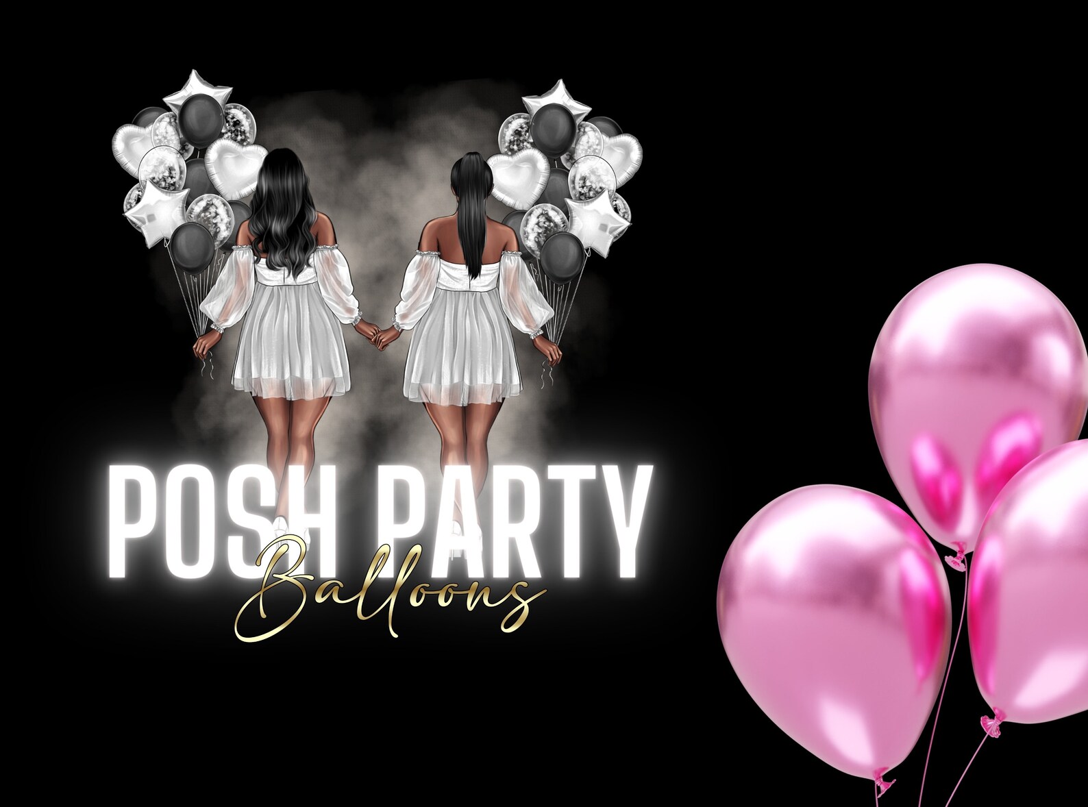 Party Decorator Logo, Cartoon Logo, Event Planner Business, Birthday ...
