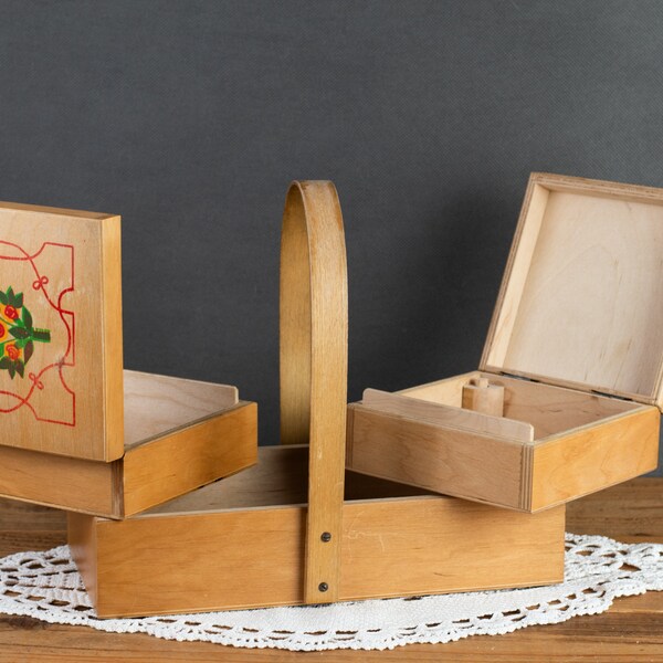 Wood Sewing Box - Etsy