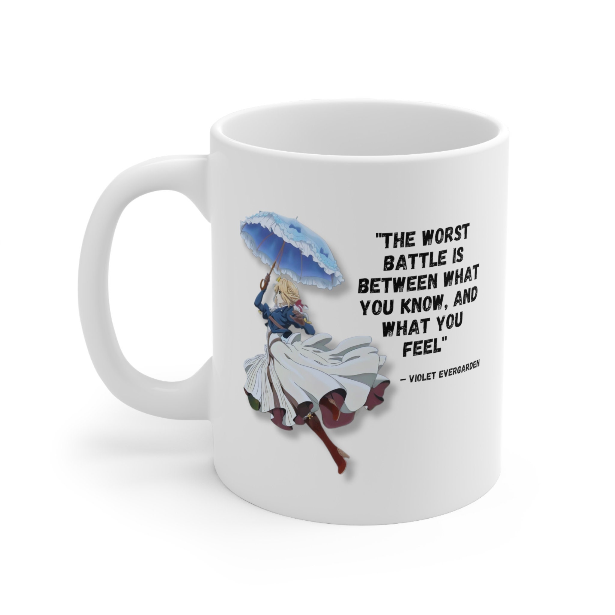 Violet Evergarden Anime Mug, Anime Gifts, Violet Evergarden's Quote the ...