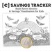 Savings Tracker in Euro for Kids | Financial Literacy Challenge ...