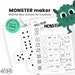 Roll the Dice Monster Maker | Create Your Own Monster | Activity ...