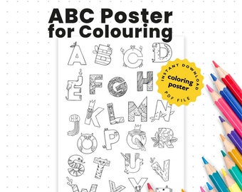 ABC Poster - Etsy