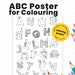 ABC Poster for Colouring | Letters Homeschooling Coloring Pages ...