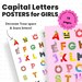 ABC Posters for Girls Set of 8 | Letters Homeschooling | Nursery Wall ...