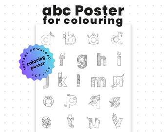 ABC Poster - Etsy