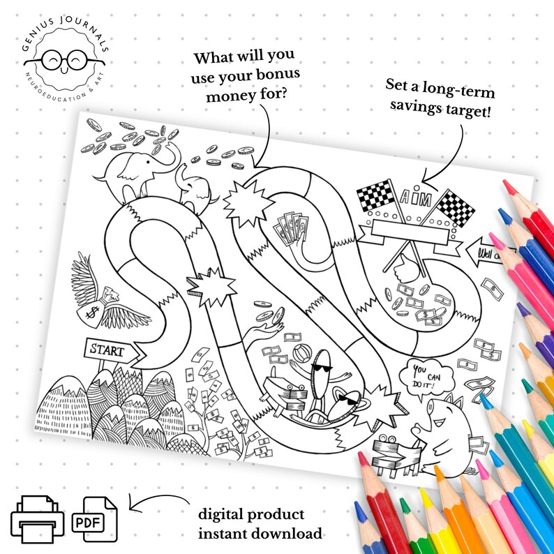 Savings Board Game | Savings Challenge | Financial Literacy | Activity ...